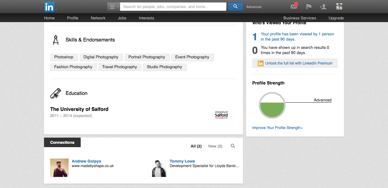 Professional Frameworks 3 - Personal Development Plan (PDP): April 2014