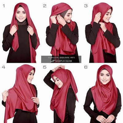 Tutorial Hijab Segi Empat Terbaru | Tutorial Hijab Terbaru 2017