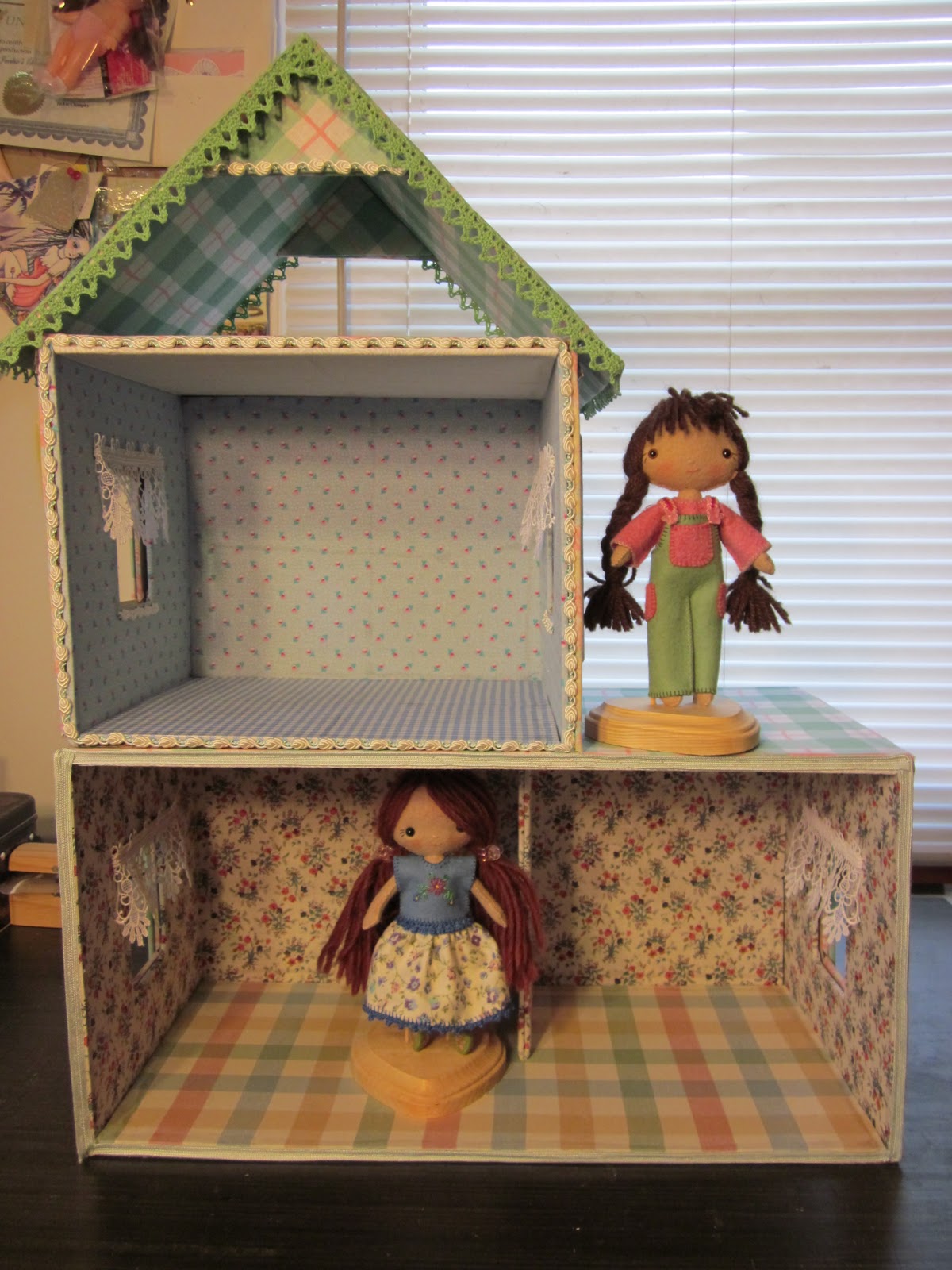 By Hook, By Hand: Wren's Nest; a cardboard cottage dollhouse