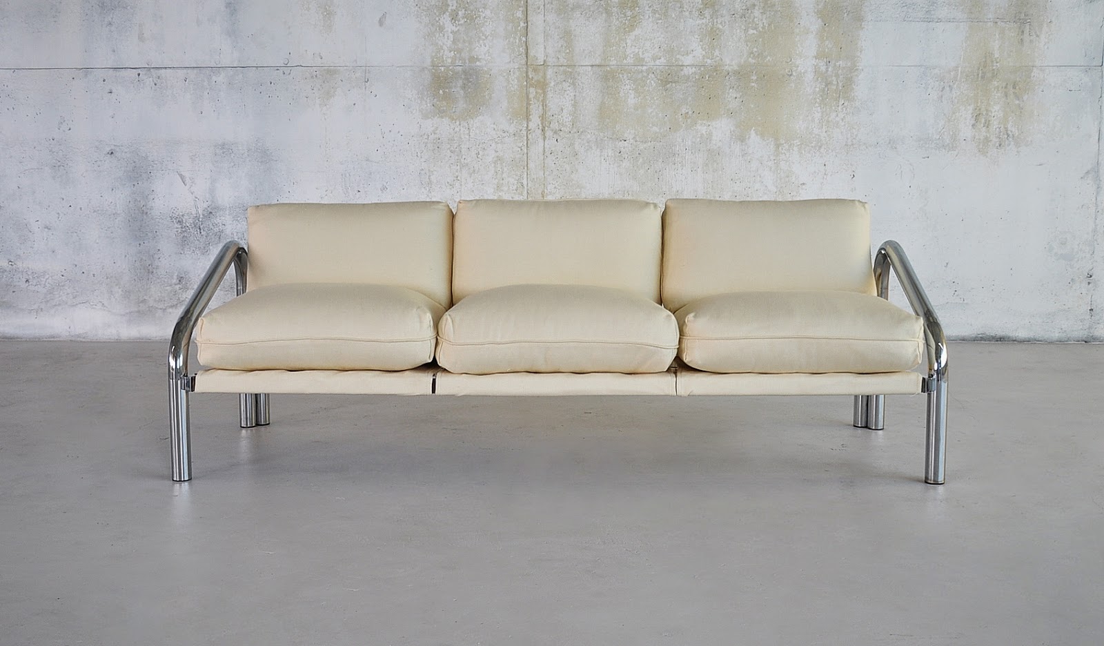 SELECT MODERN: Mid Century Modern Chrome Sofa or Couch