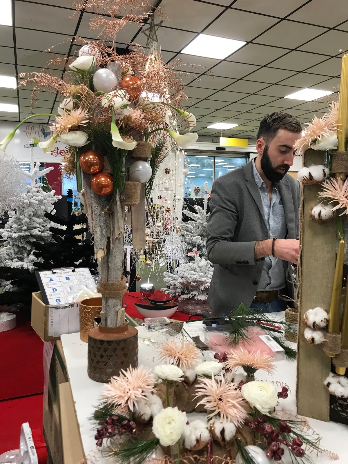 Fleuriste Isabelle Feuvrier: Démonstration "rose poudré" by Mickaël Rault