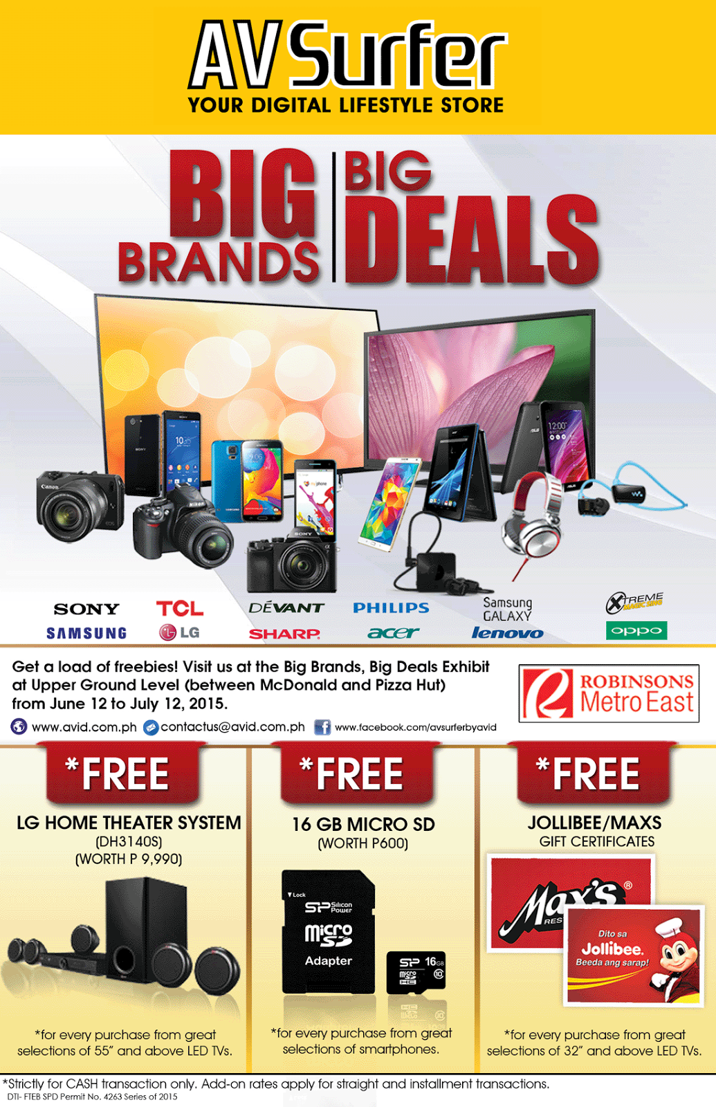 Manila Shopper: AV Surfer's Big Brands Big Deals Exhibit at Robinsons ...