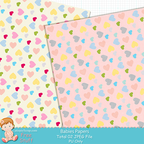 Free Digital Scrapbook Kits: Free Digital Baby Papers