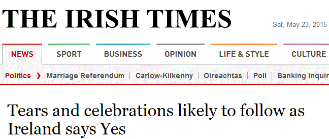 IRELAND: Headlines Of The Day - Joe.My.God.