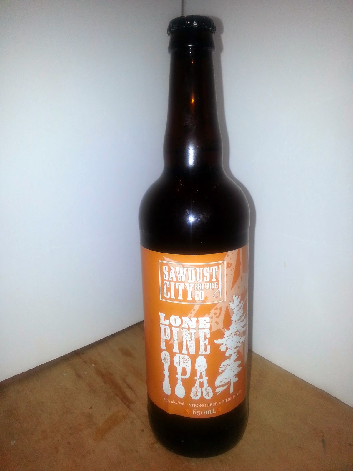 The Pint Jockey Online: Beer # 106 Sawdust City Lone Pine IPA