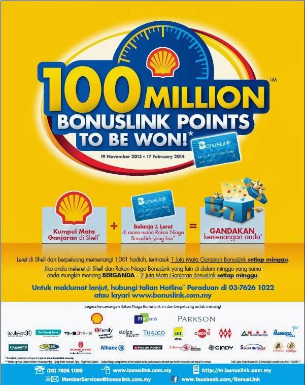 Peraduan Bonuslink 100 Juta Mata Ganjaran