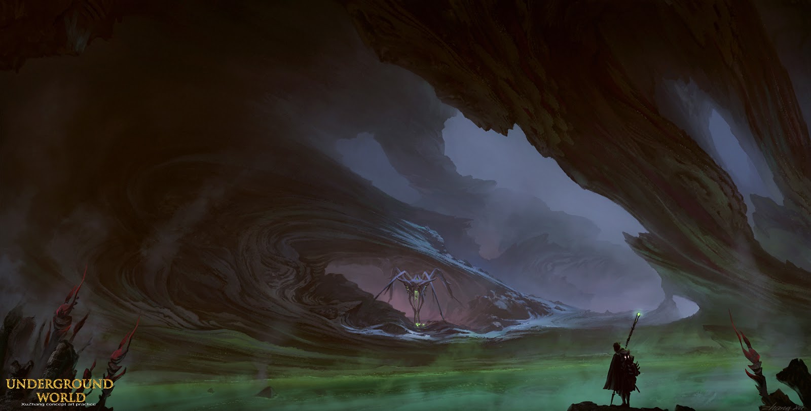 Alan Zhang(Xu Zhang) Concept art and design: Underground world concept art