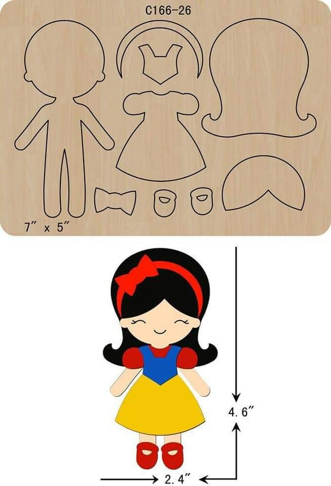 40 moldes gratuitos de bonecas para artesanato com feltro ou eva ...