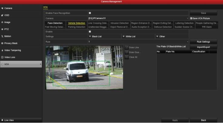How to configure Hikvision LPR function via NVR