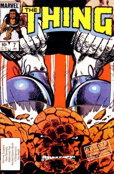 Marvel Comics of the 1980s: 1984 - Anatomy of a cover - The Thing #7