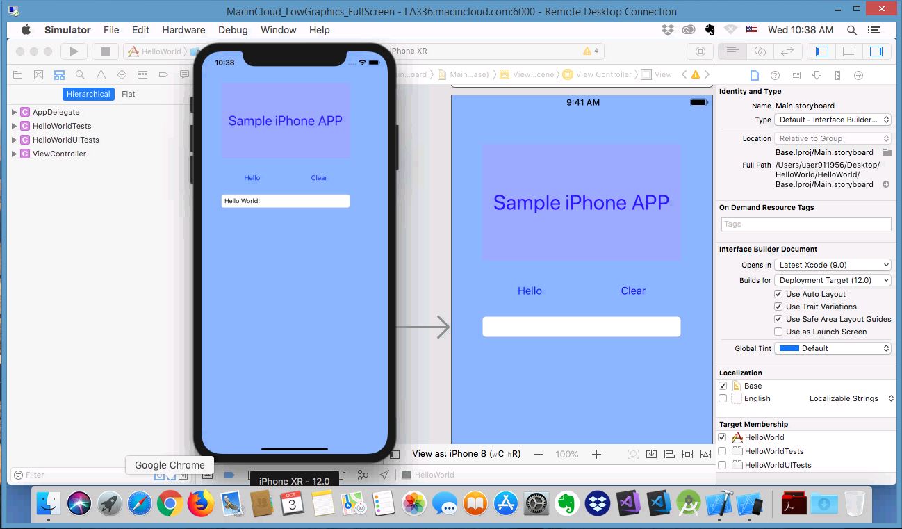 Weekend Chronicle -- World Wide!: iPhone APP development (3) ~ A sample APP