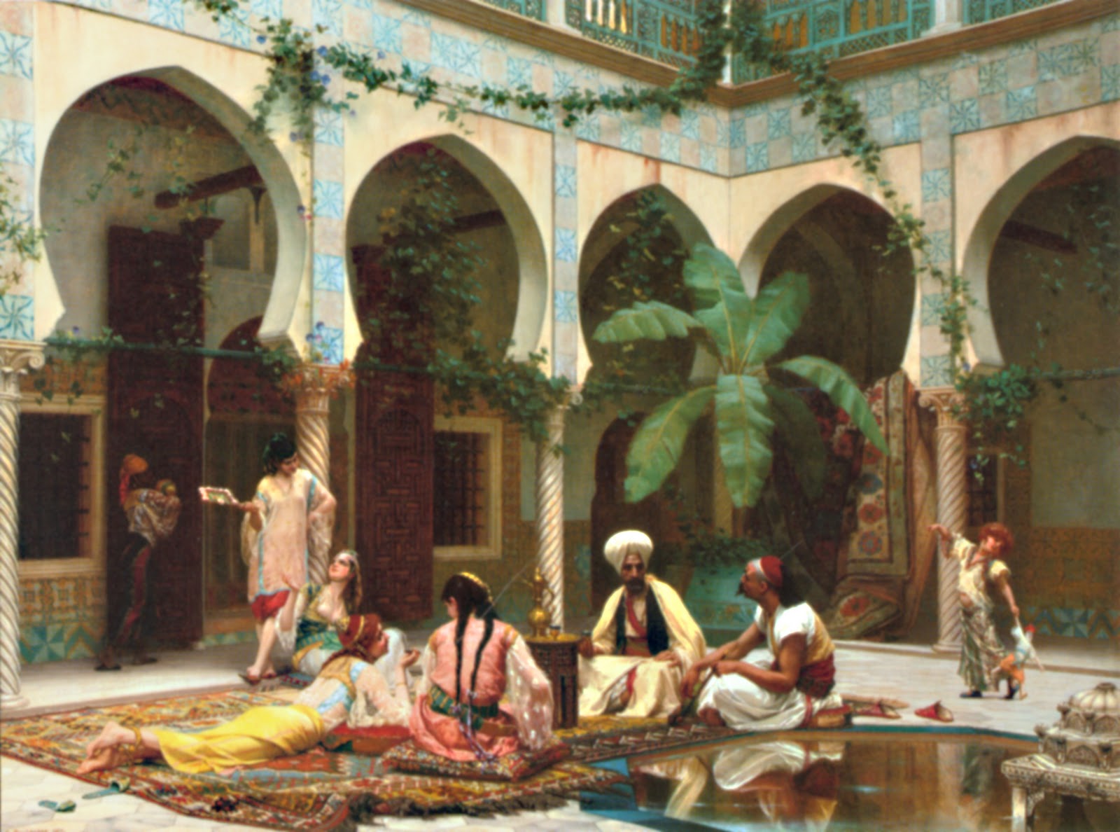 Art of the Day: Osman Hamdi Bey, At the Mosque Door