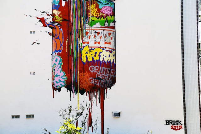 Brusk DMV creates a large mural in Rio De Janeiro – StreetArtNews