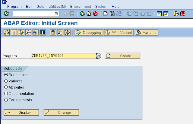 SAP TECH: Example : Invoice