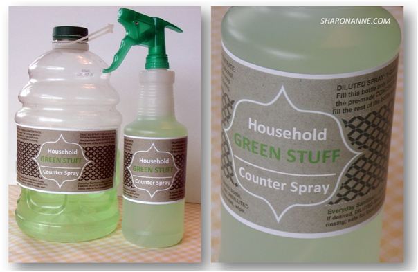 Share Alike Cooking: Household GREEN STUFF Counter Spray