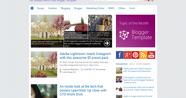 Rocking Templates | Blogger Templates: Metro Simple