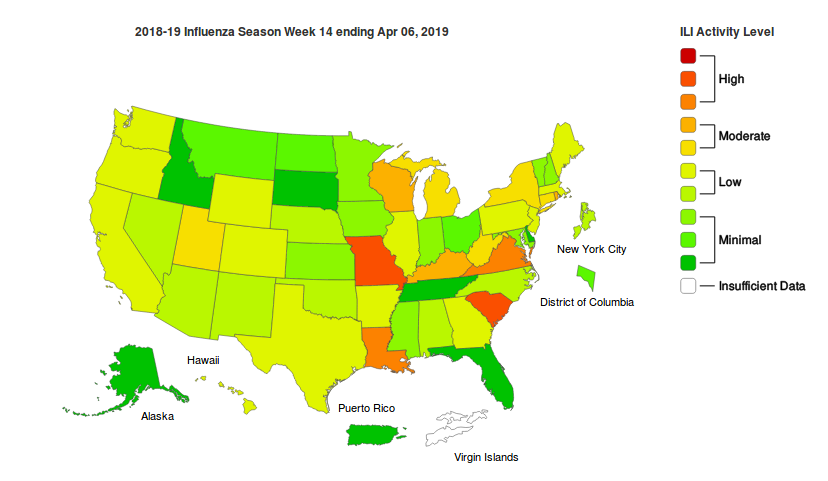 Avian Flu Diary: CDC FluView Week 14: Flu Activity Continues To Decline ...