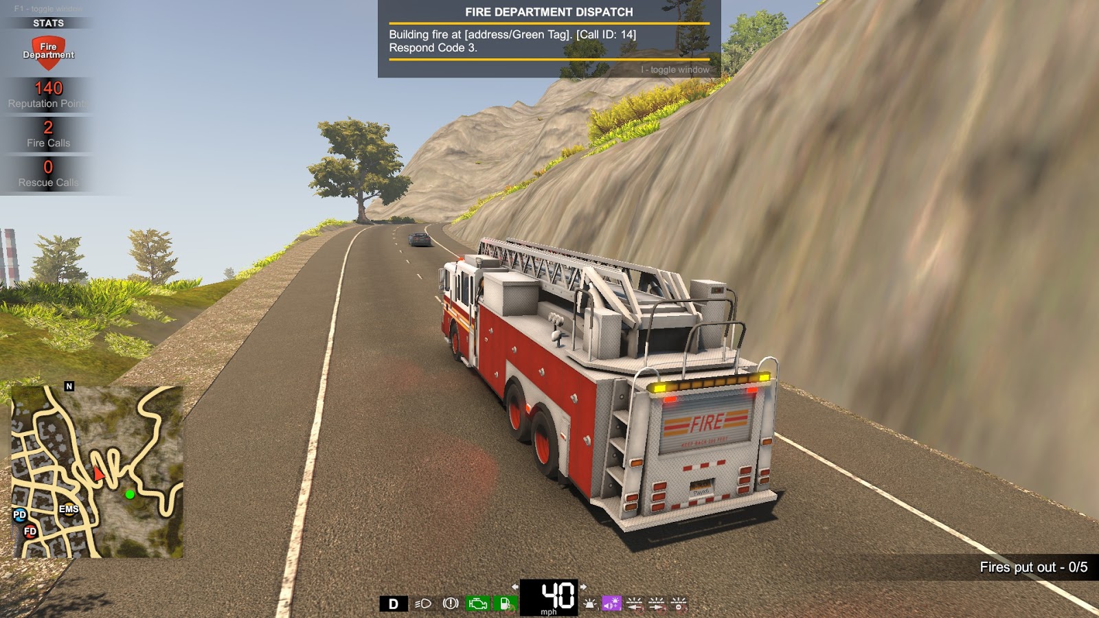 Flashing Lights, Emergency Response Simulator, fire department ...