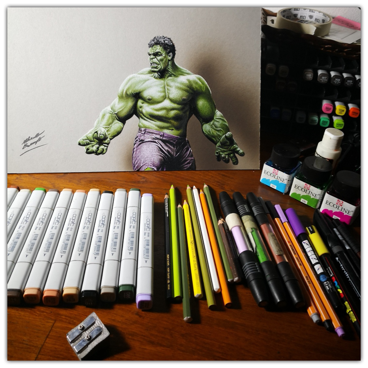 Hulk - drawing tools - Marcello Barenghi