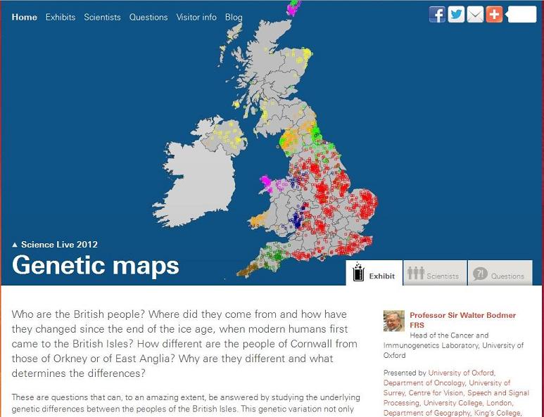 HAM Country blog: People of the British Isles - Genetic Maps