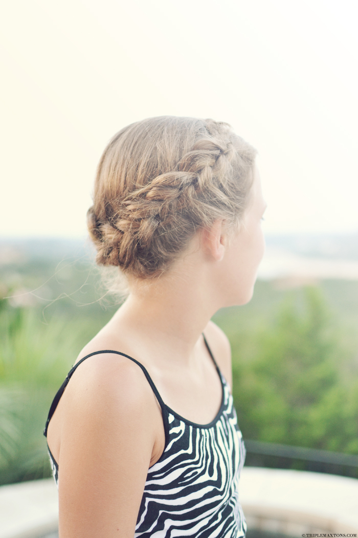 Rad Summer Updo: Dutch Halo Braid - Triple Max Tons