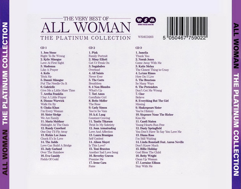 ENTRE MUSICA: THE VERY BEST OF ALL WOMAN - Platinum Collection V.A (3 CDs)