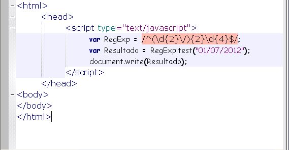 Programação Com Scripts Para Web Consistência De Data Com Expressões Regulares Em Javascript