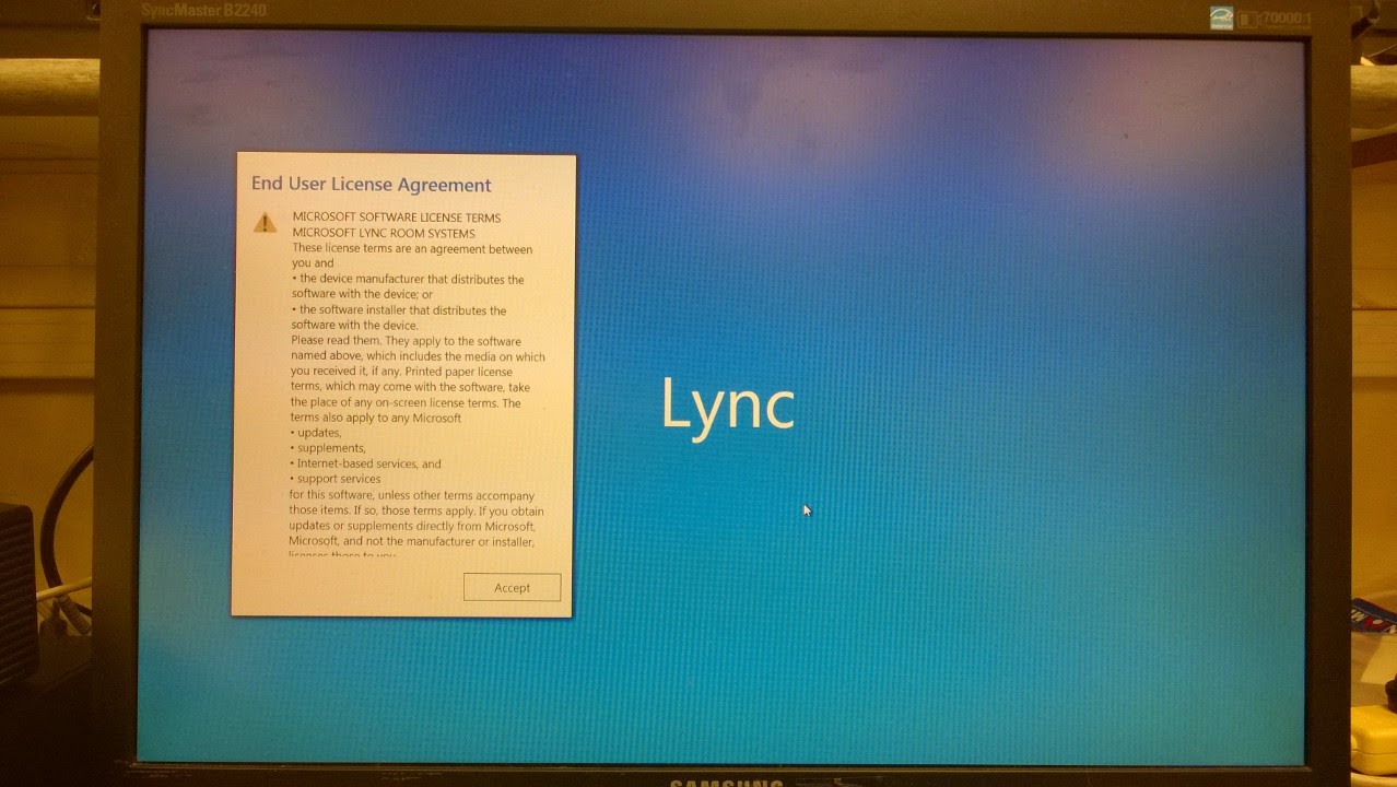 Lync Room System (LRS) Configuration : Obsessed Efficiency