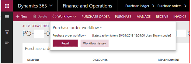 Purchase order workflow PO Creator - Workflow Part 2 - Dynamics 365