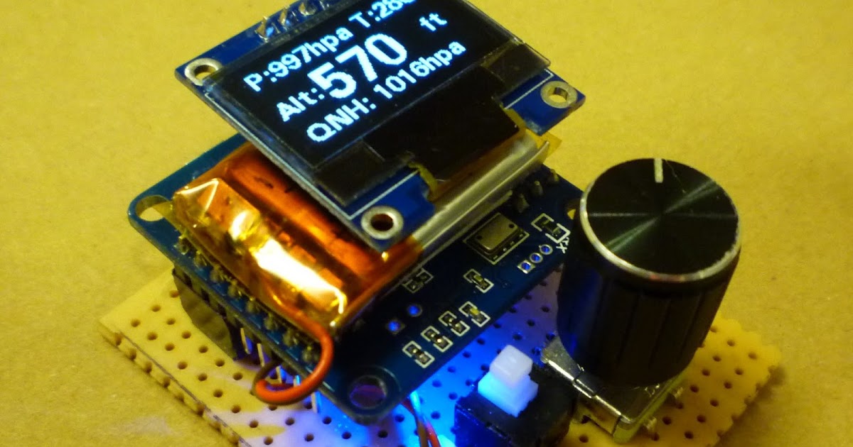 Aviator Ahmet: DIY Aviation Altimeter with QNH setting