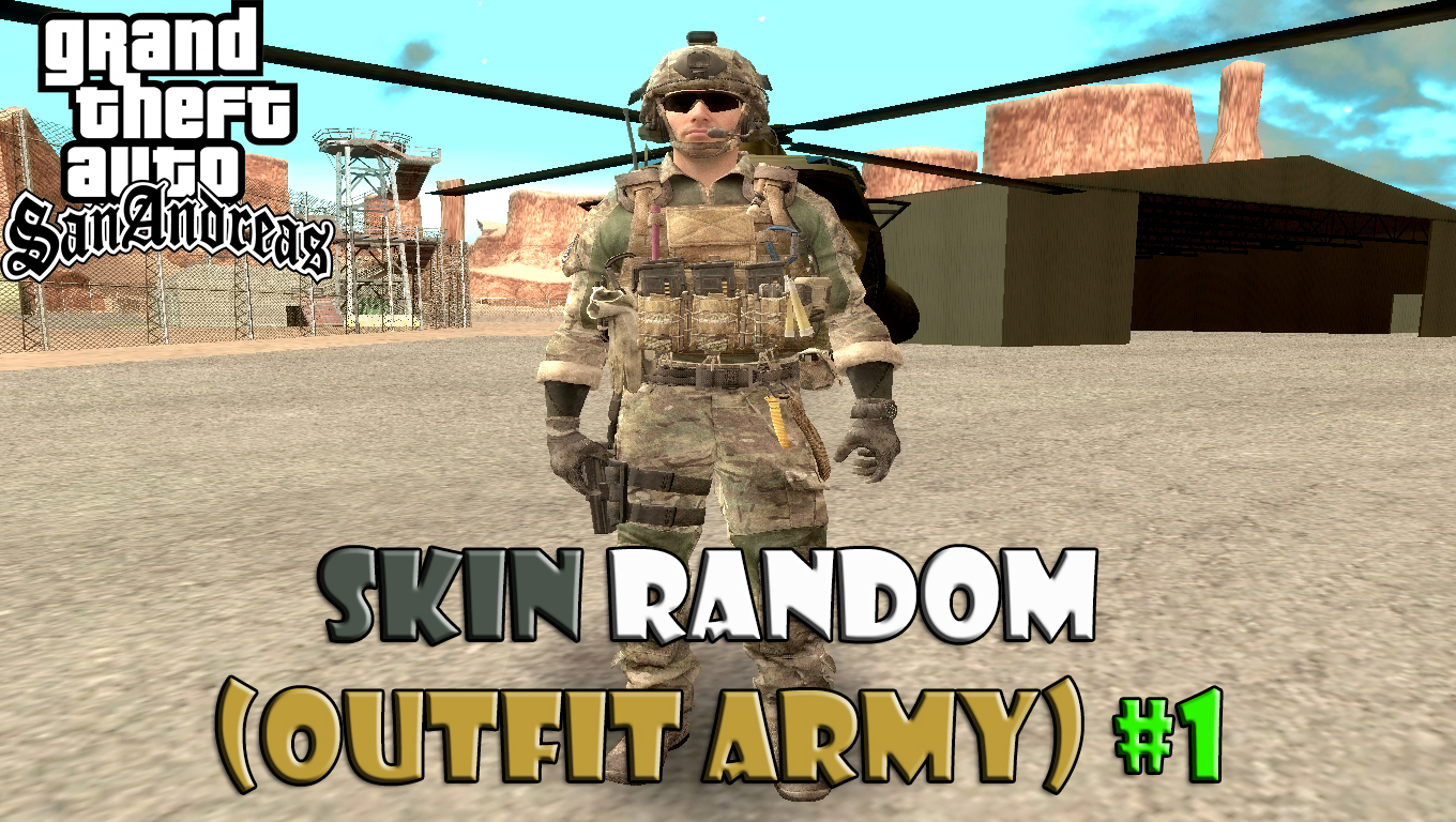 GTA San Andreas Mods: GTA SA - SKIN RANDOM (OUTFIT ARMY) #1