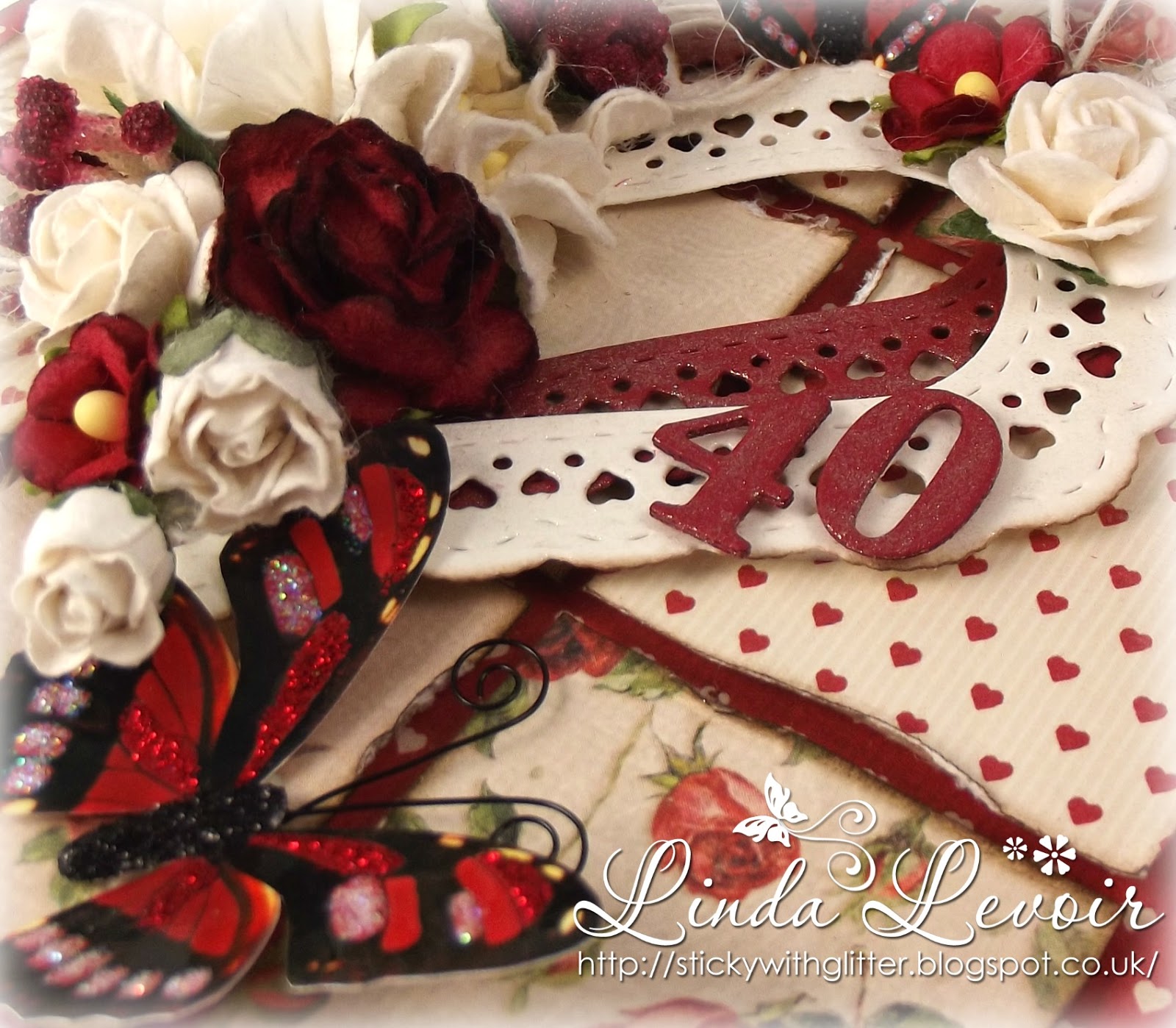 SWG Design by Linda Levoir: Ruby Wedding Card