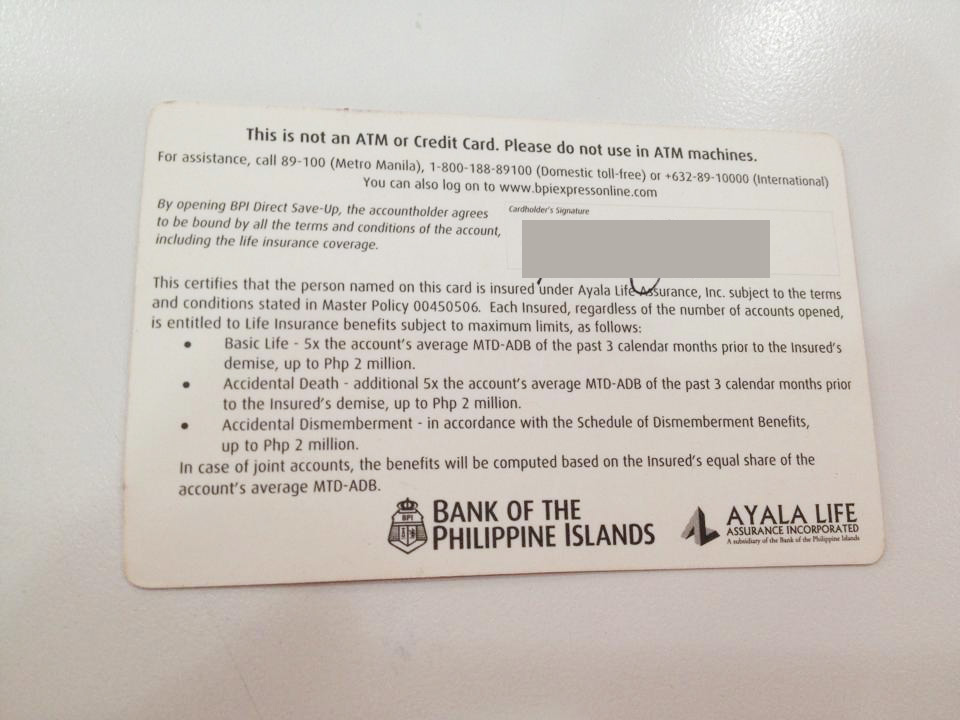 Emergency Fund: BPI Direct Save-Up + Insurance - Nheng's Wonderland