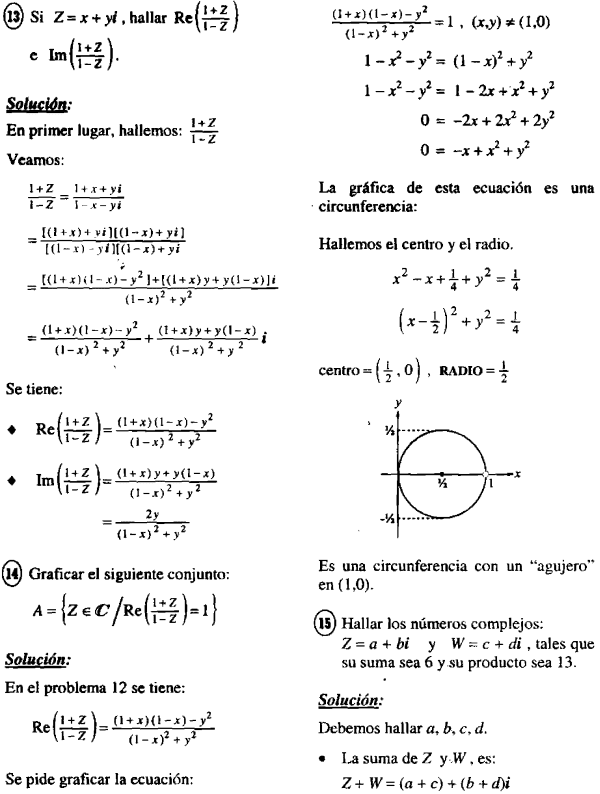 NÚMEROS COMPLEJOS EJERCICIOS Y PROBLEMAS RESUELTOS DE MATEMATICAS DE ...