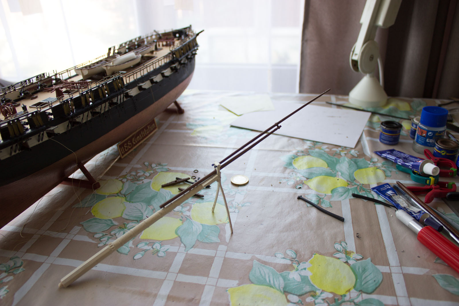 Sailing Ship Models: USS Constitution - The Bowsprit