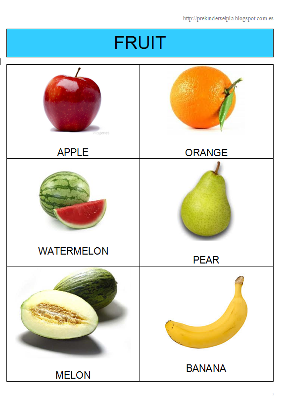 Laura's Class: Fruit Bingo