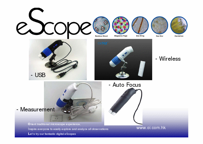 กล้องจุลทรรศน์ Digital USB Microscope ตระกูล eScope แบรนด์ คุณภาพระดับ ...
