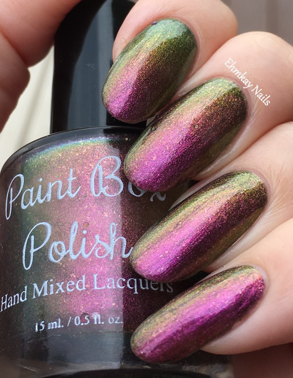 ehmkay nails: Paint Box Polish Amortentia: Multichrome Madness Group Custom