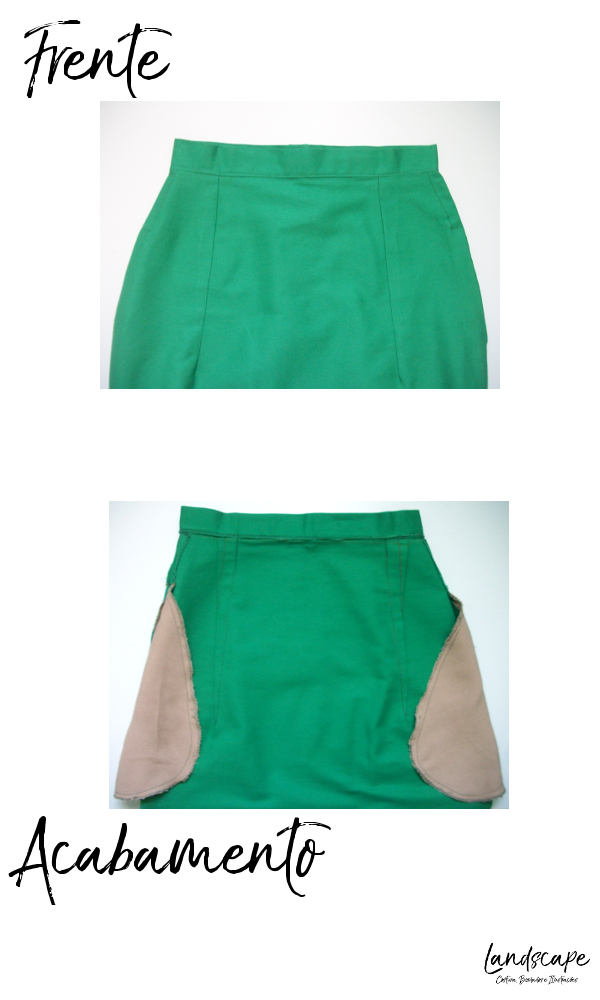My Own Landscape Dreams: Costurinhas - saia de sarja reta