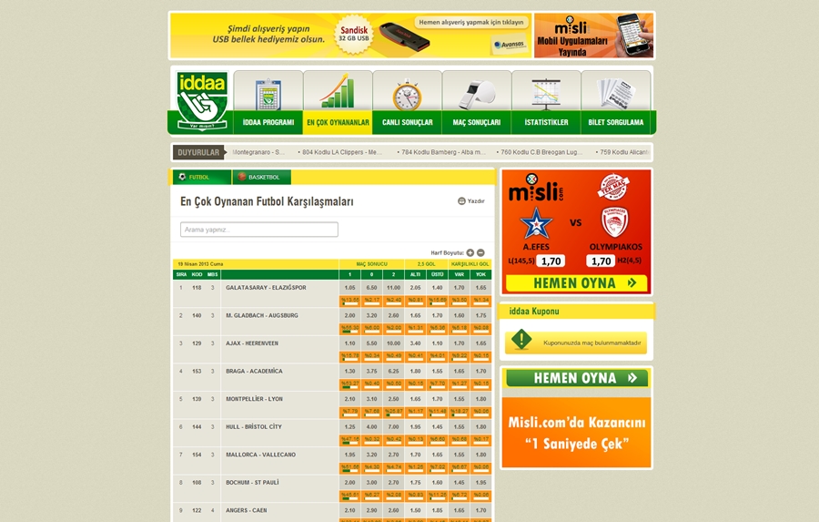 İddaa - iddaa ve bahis rehberi, canlı skor, iddaa tahminleri, iddaa ...