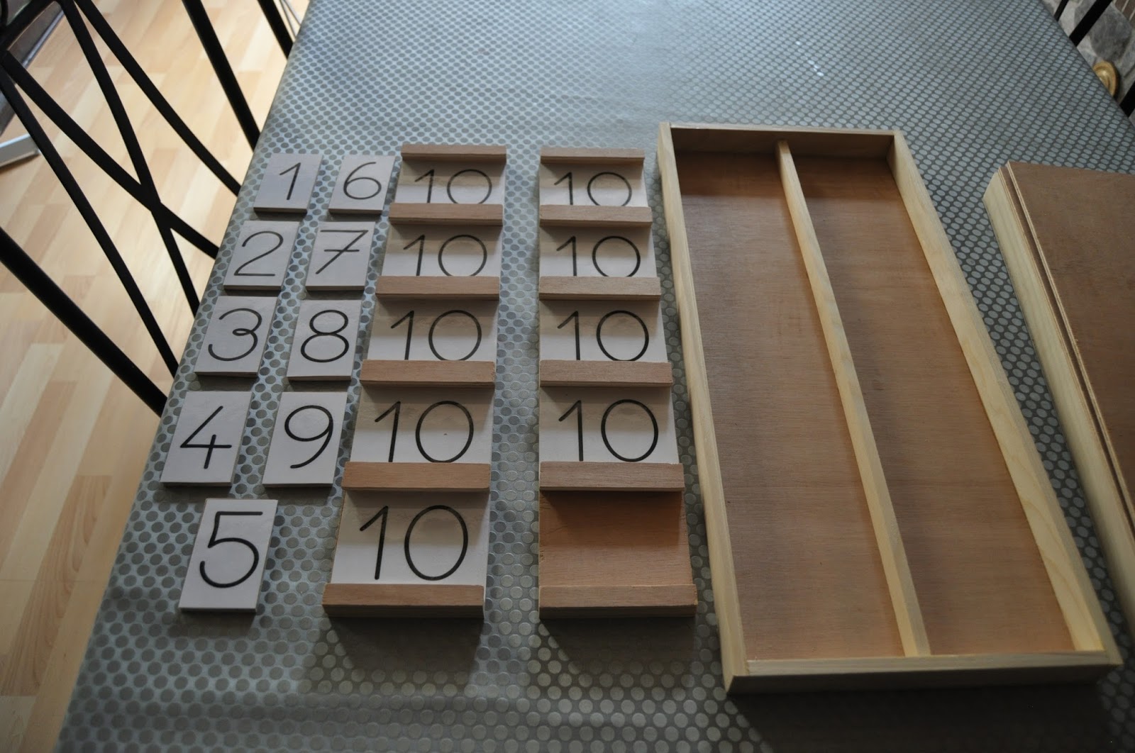 ma petite fabrique montessori: les tables de seguin