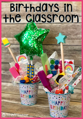 Birthday Buckets | TheHappyTeacher