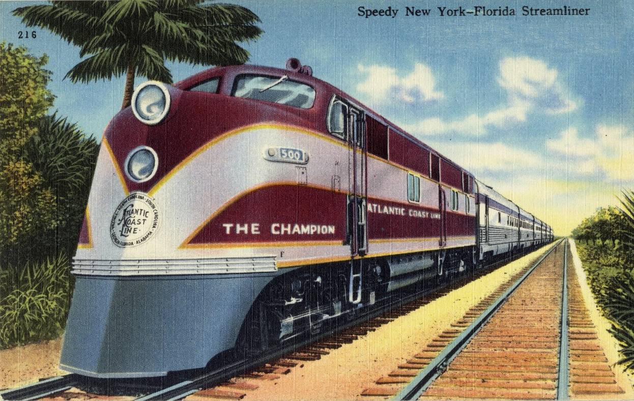 Past Print: Streamline train postcards / part one
