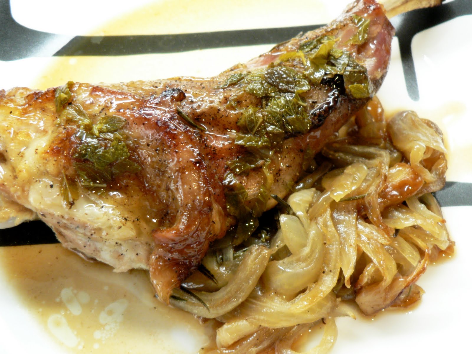 Els fogons del pare: ESPATLLA DE CABRIT A LA MENTA