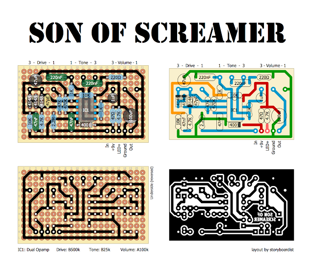 Perf and PCB Effects Layouts: AMZ Son of Screamer
