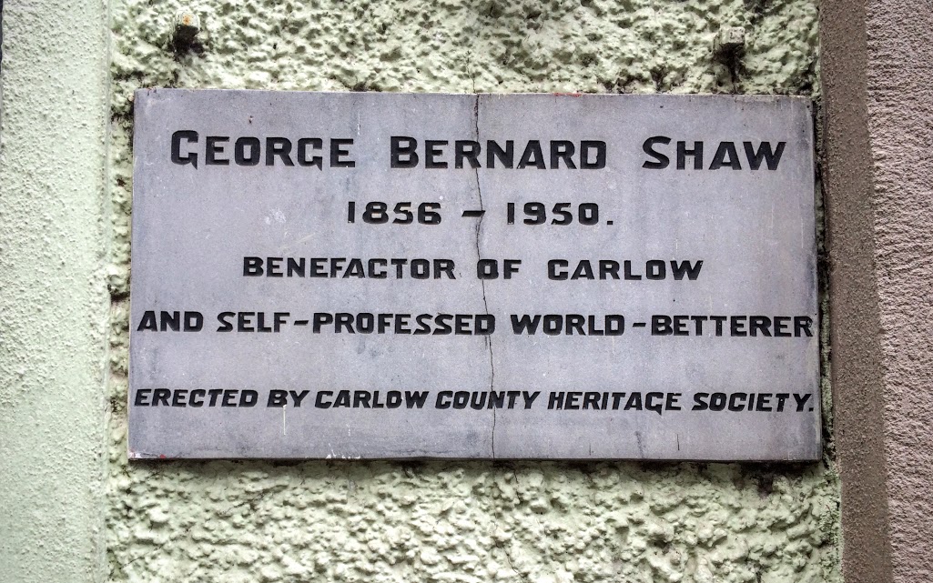 Patrick Comerford: Plaques recall George Bernard Shaw as Carlow’s ...