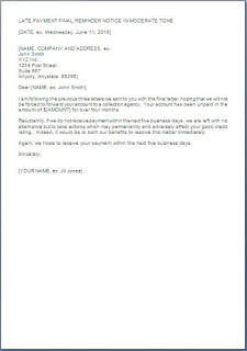 Overdue Payment Final Notice Letter