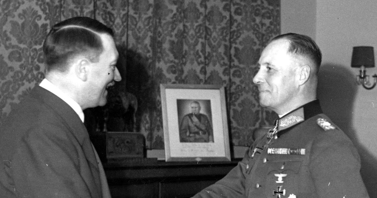 Ritterkreuzträger: Adolf Hitler Decorates Erwin Rommel with Eichenlaub