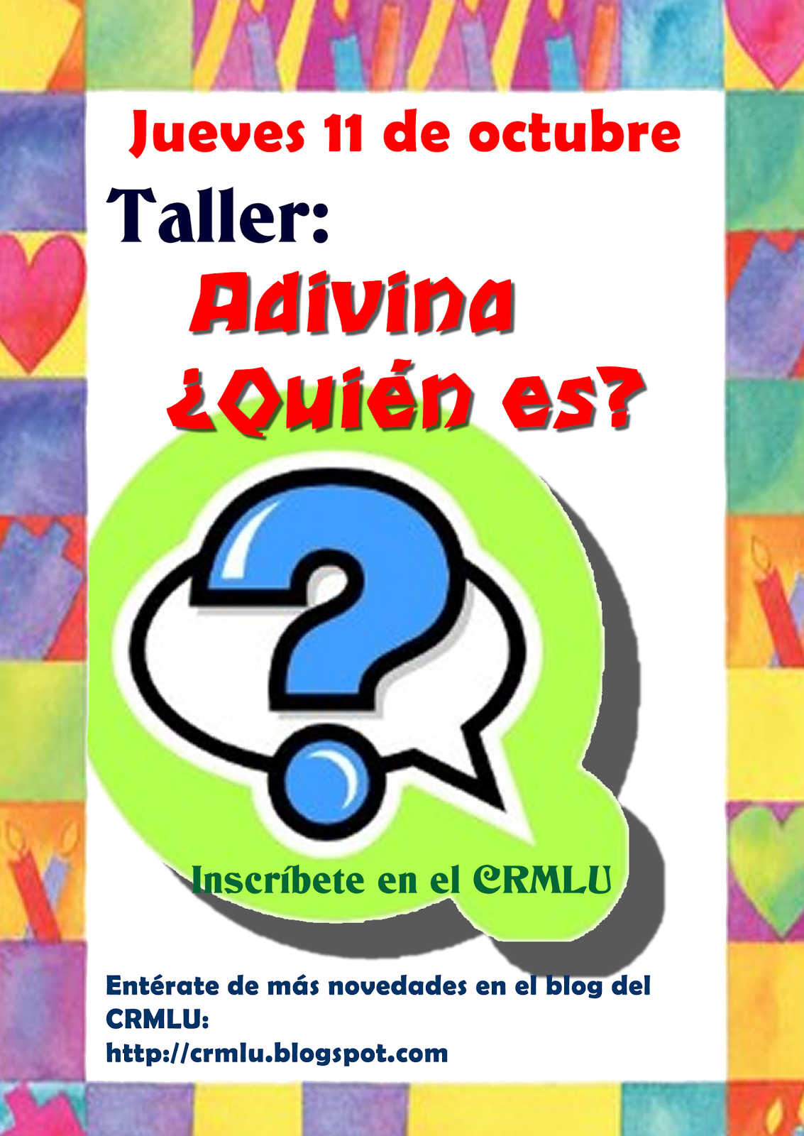 Taller: Adivina ¿quién es?