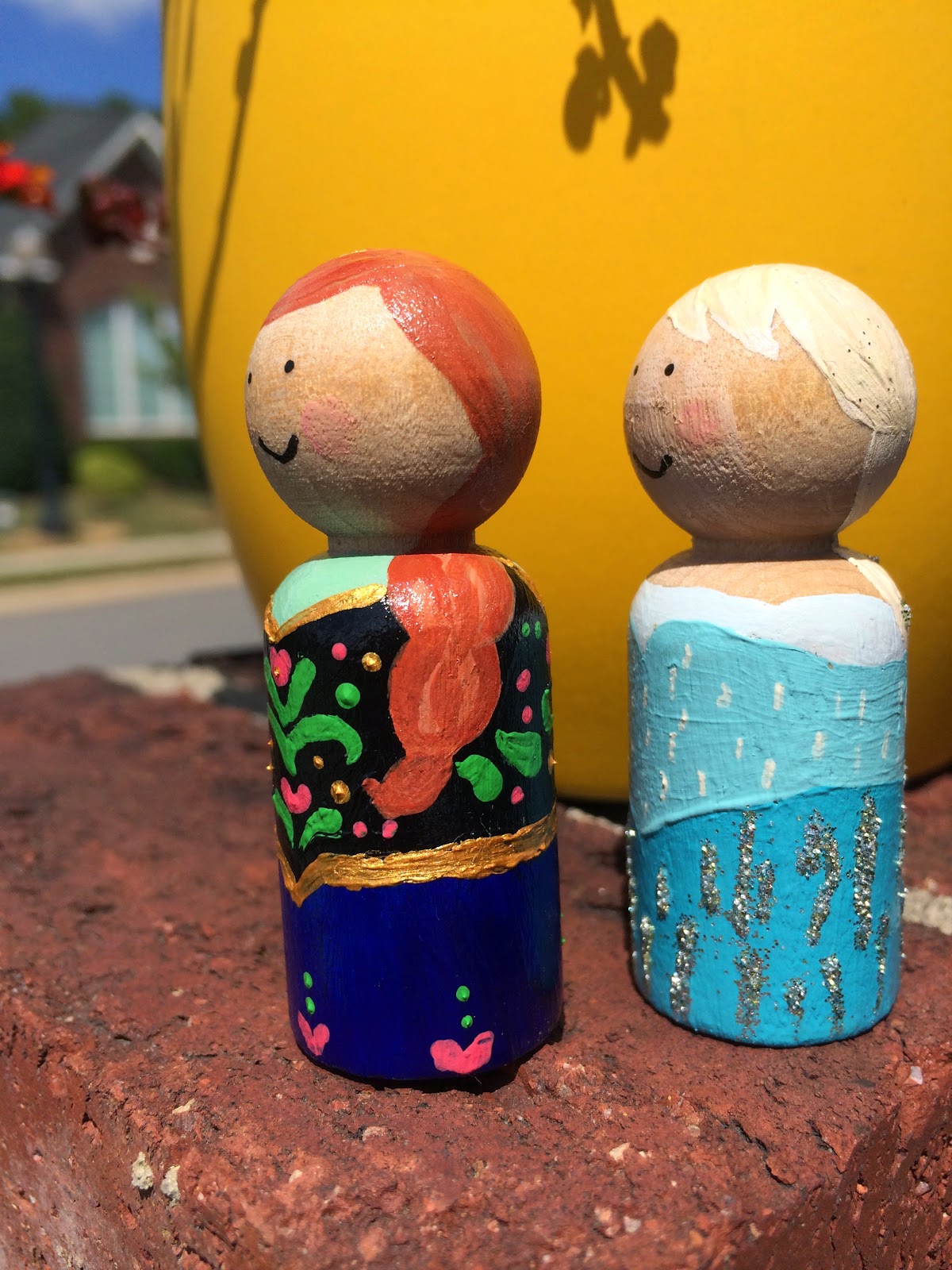 Cut Now, Measure Later : Just for fun: Princess Peg Dolls